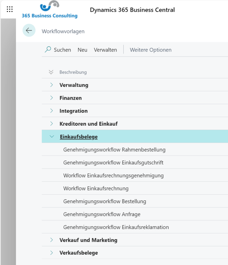 Workflows in Business Central - Teil 2 - 365 Business Consulting